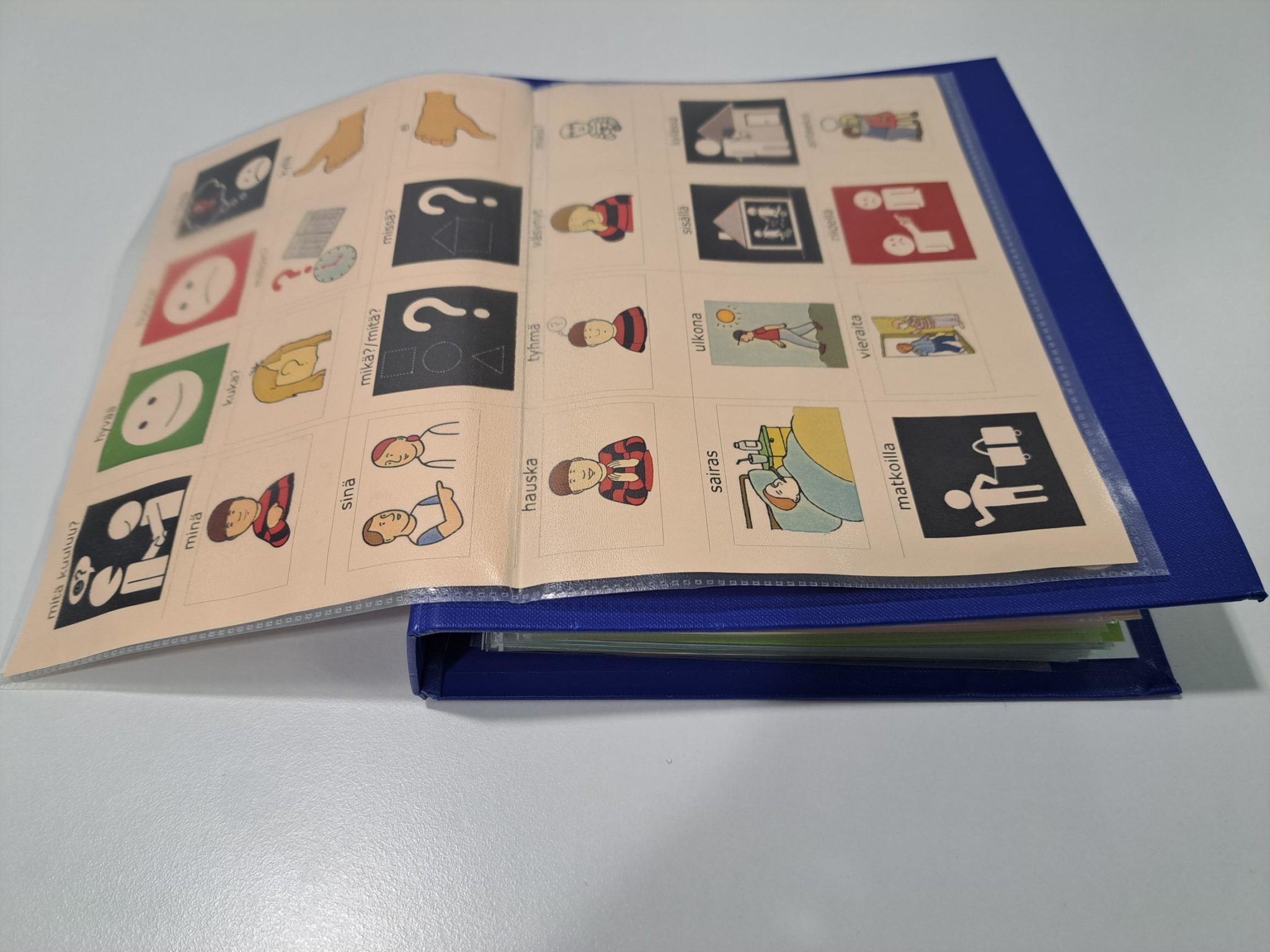 Kommunikointikansio lapsille, A5-kansion sisältösivut - Papunet